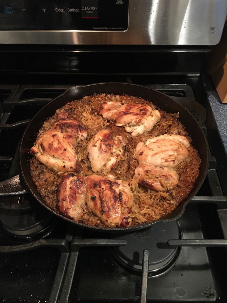 ONE POT GREEK CHICKEN AND LEMON RICE – Kitch Me Now